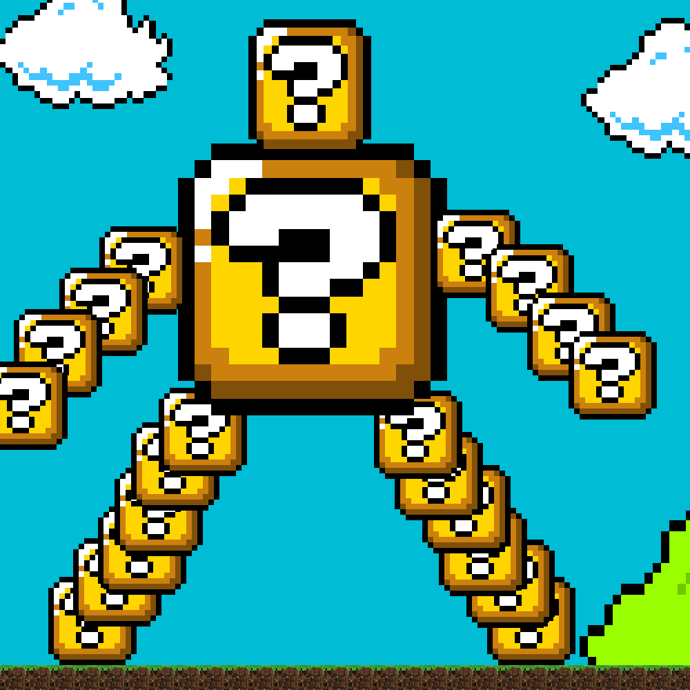 Pixilart - block monster by Close