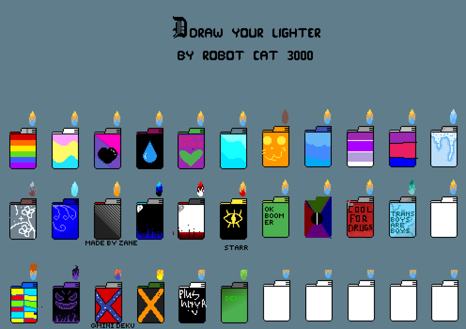 Editing New lighter - Free online pixel art drawing tool - Pixilart