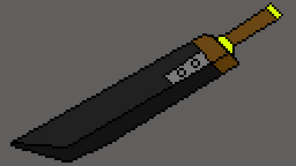 Pixilart - Buster Sword by ThatsPrettyNeat