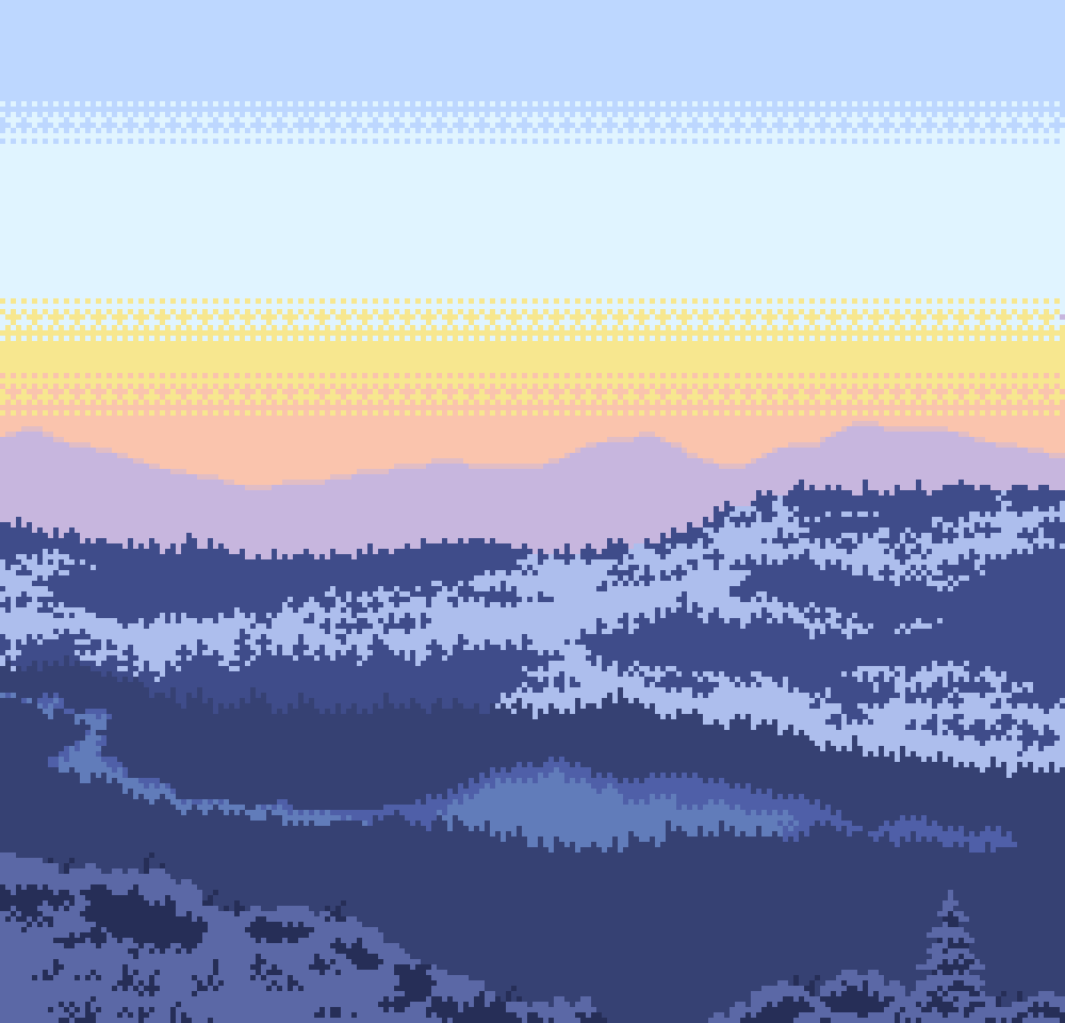Pixilart - Winter Forest by 8-bit-adventure
