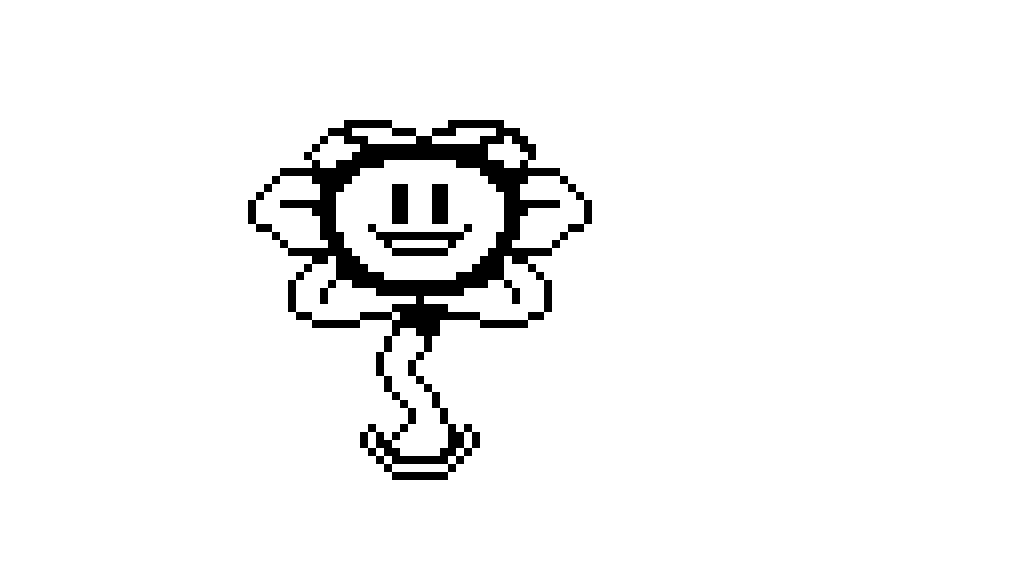 Pixilart - Flowey Sprite by soulsprinkler