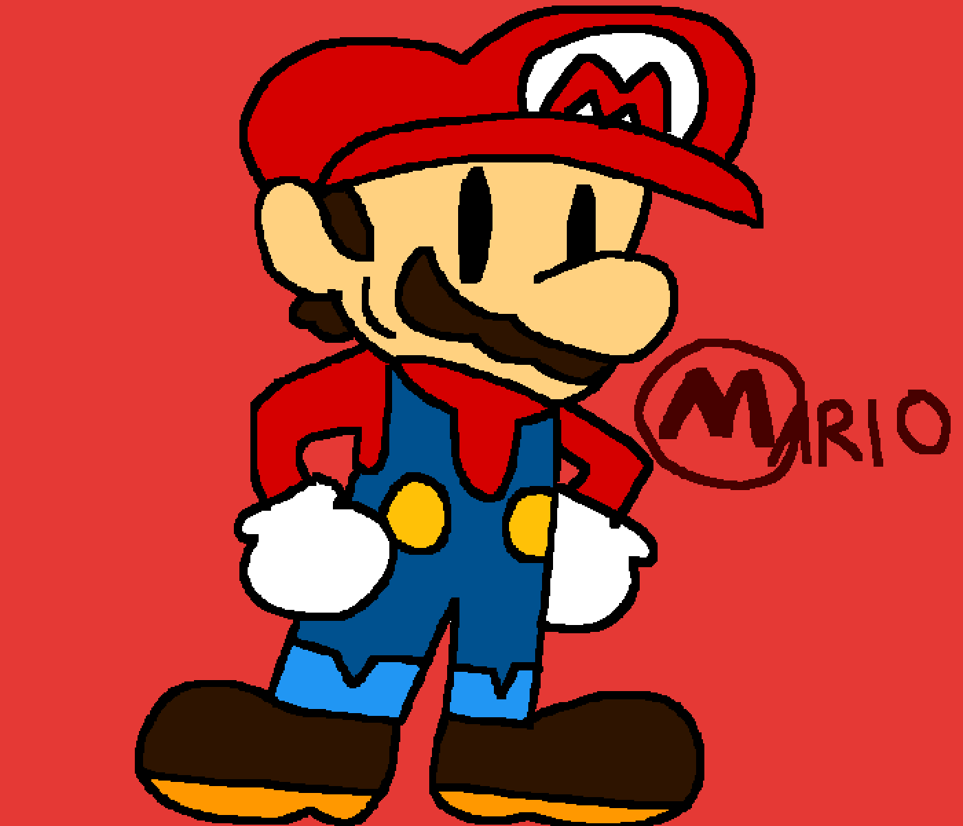 Pixilart - Mario by Makkusu