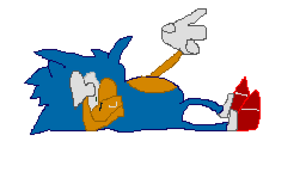 Pixilart - Sonic Pose by Derickalex