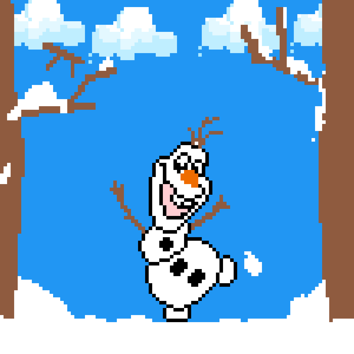 Pixilart - olaf by Edwin-T
