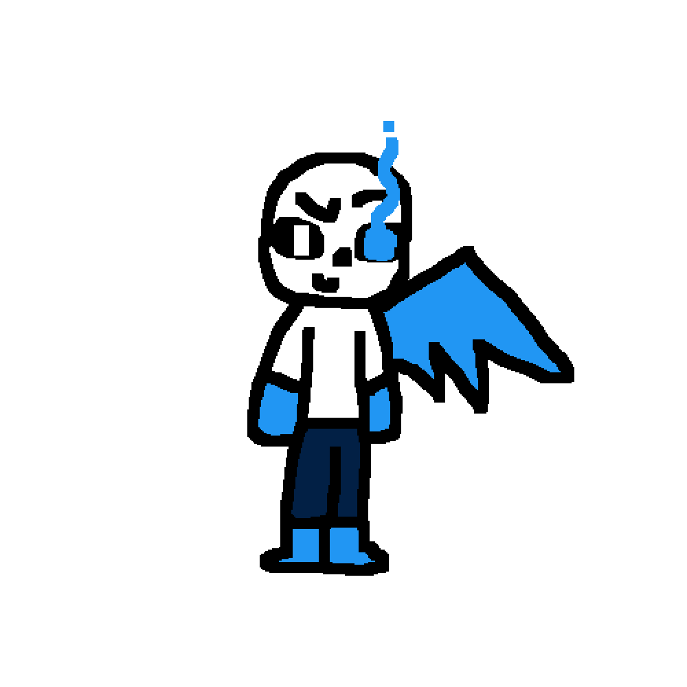 Pixilart - beta sans steel.blue by rasad22