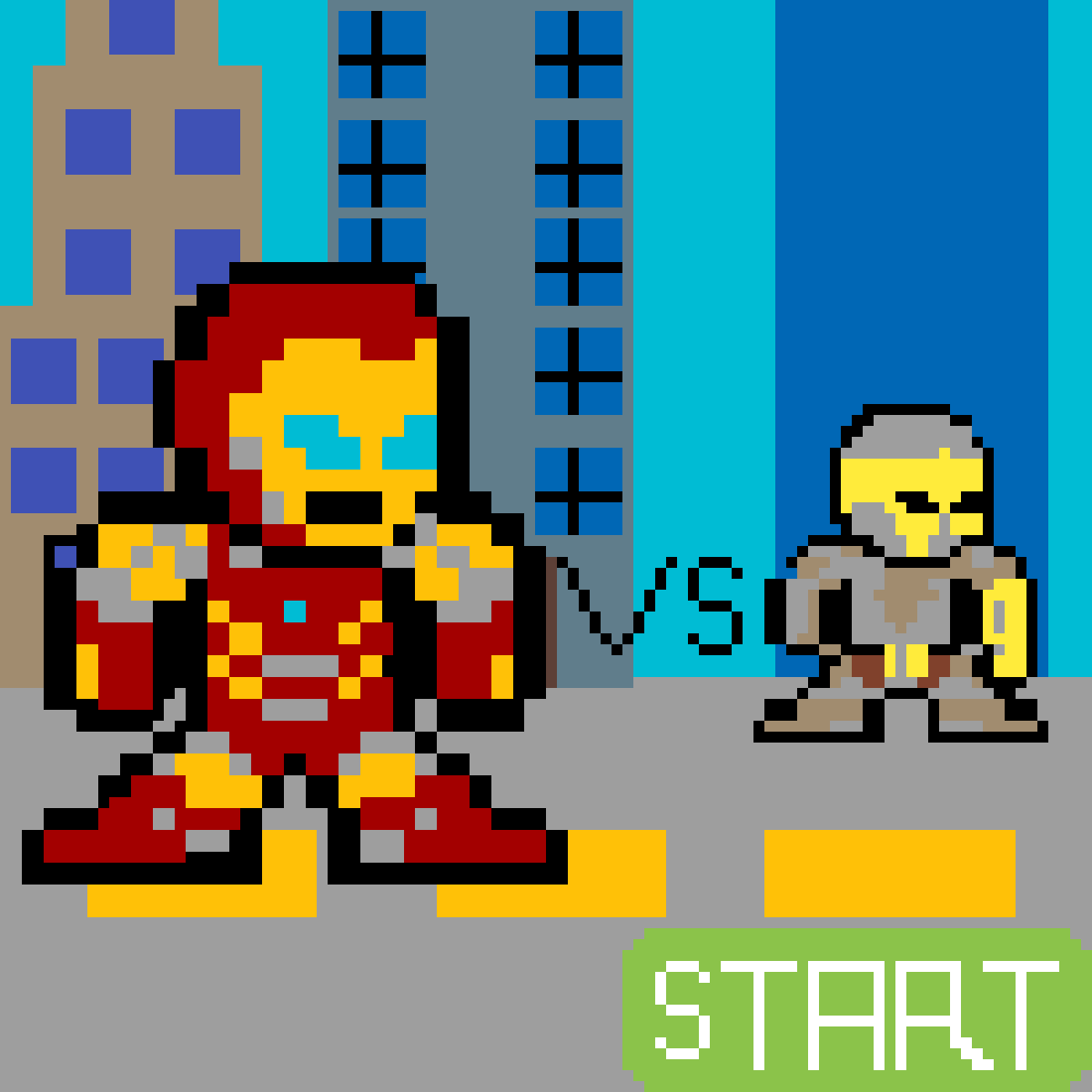 Pixilart - Iron Man VS Chitauri by Spider-Man989
