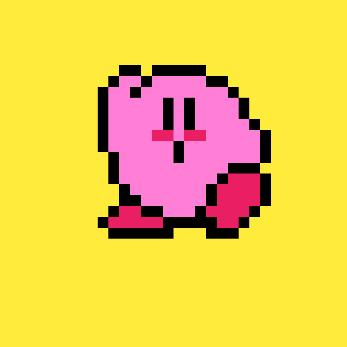 Pixilart - 8 Bit Kirby by LUKEPRICE