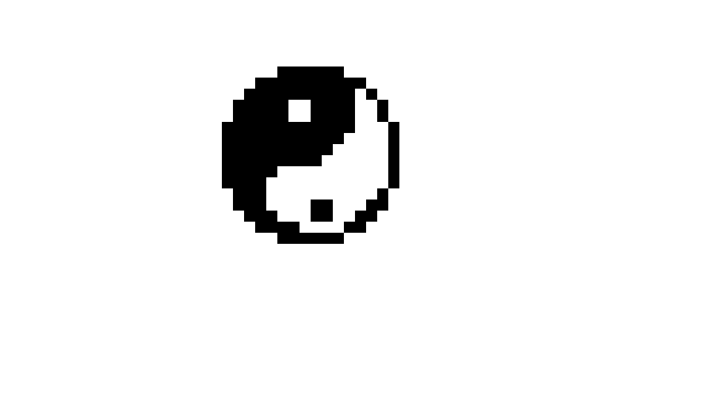 Pixilart Yin Yang By T5unami