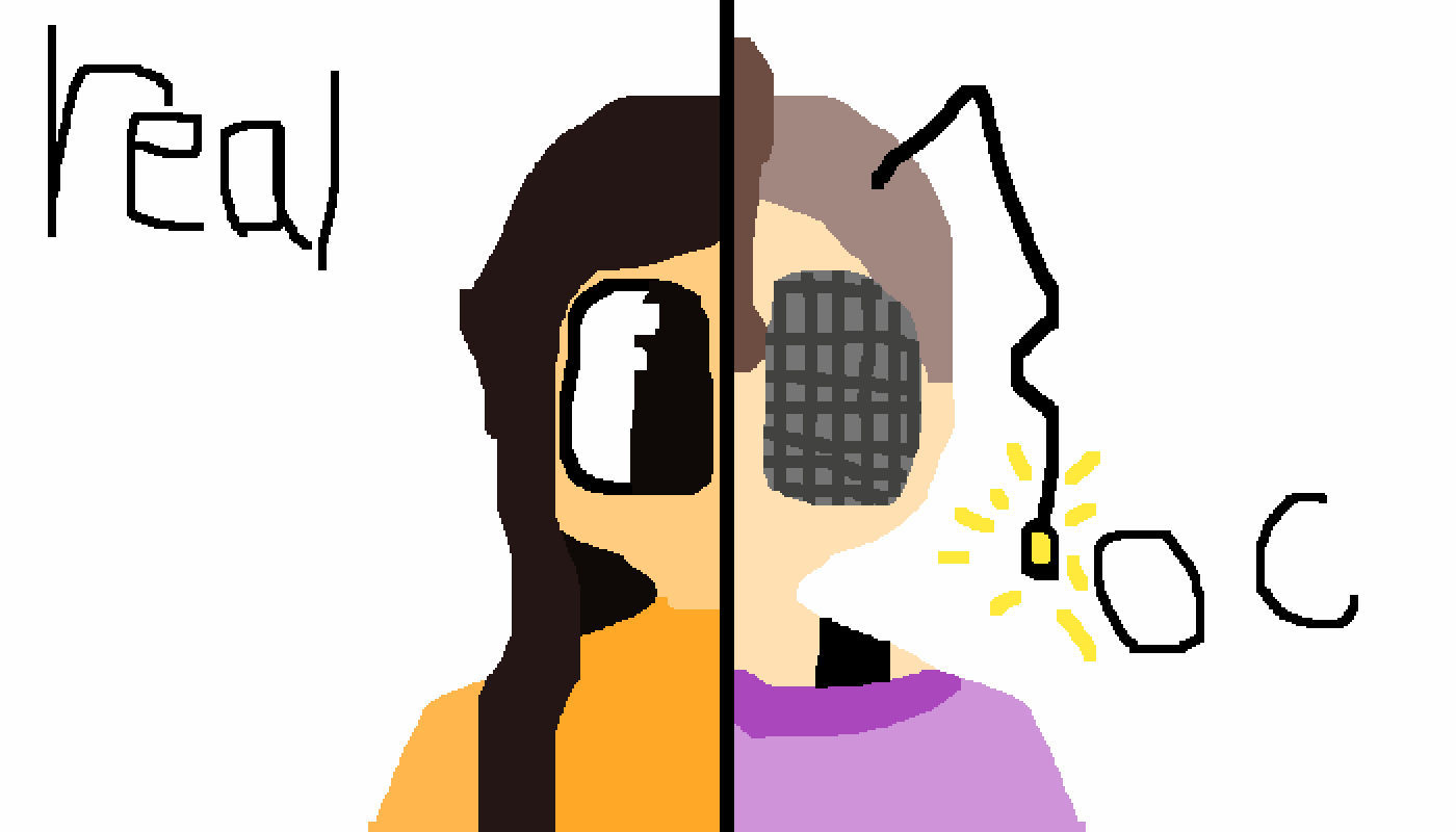 Pixilart - IRL ME vs OC by RyanTheWeirdo