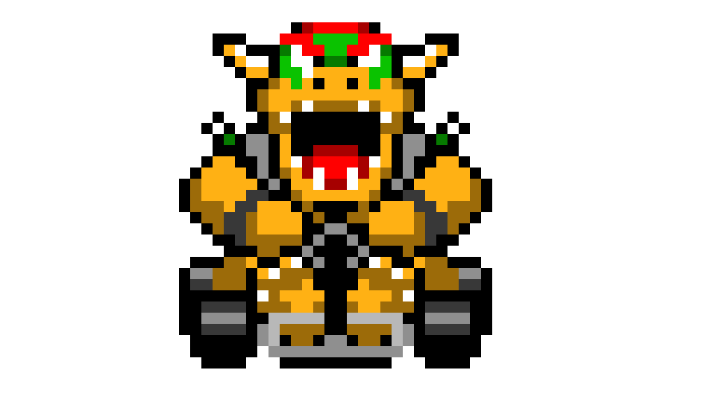 Pixilart - Mariokart Bowser by JDAJJJ