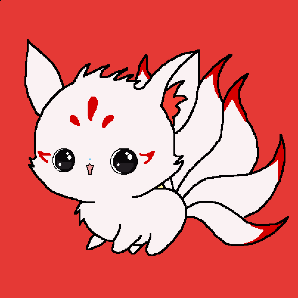 Pixilart - Kitsune Base by queen-axolotl