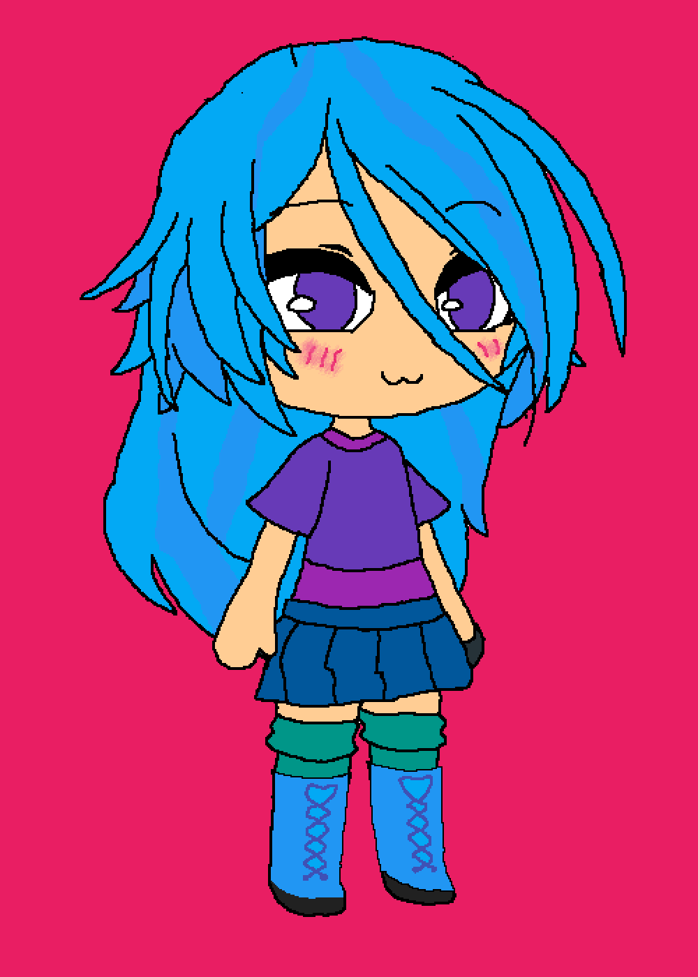 Editing gacha life - Free online pixel art drawing tool - Pixilart