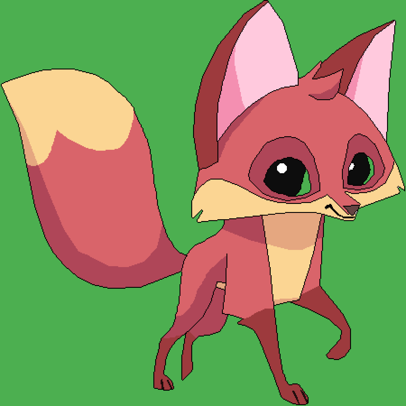 Pixilart - AJ fox uwu by CUTEkittenGIRL