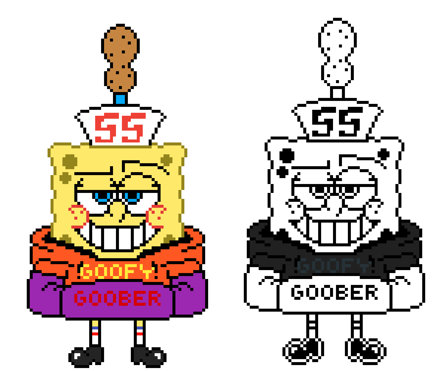 Pixilart - R!AZ!SpongeSwap SpongeBob by SpongeShadow