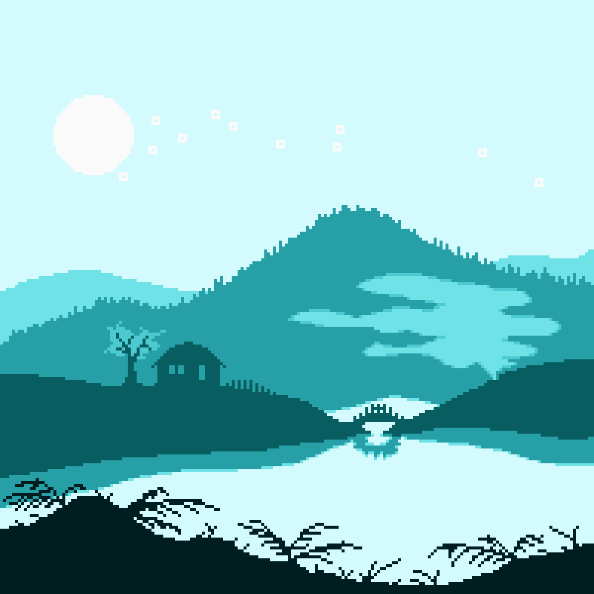Pixilart - Silent Lake by 8-bit-adventure