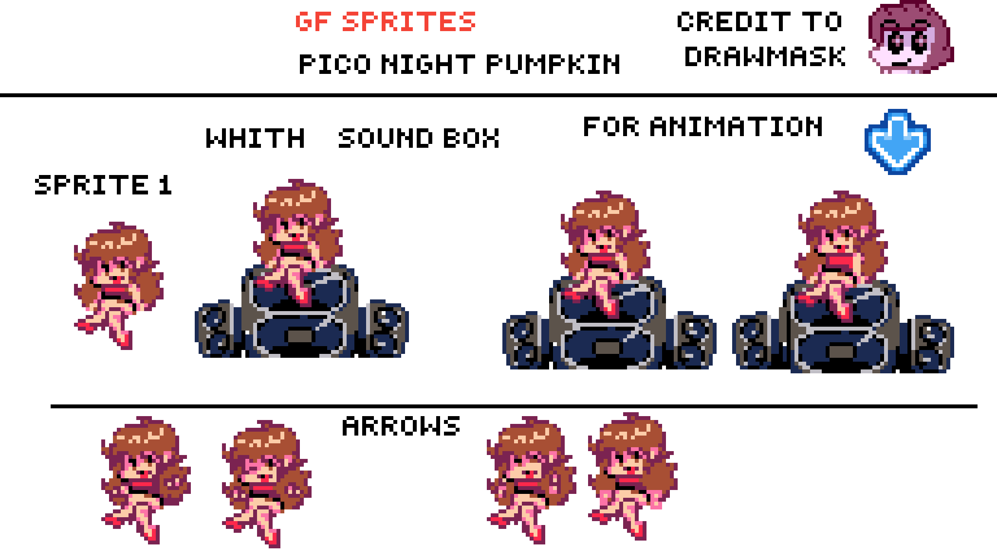 Pixilart - gf gba sprites by RafaStudios2023