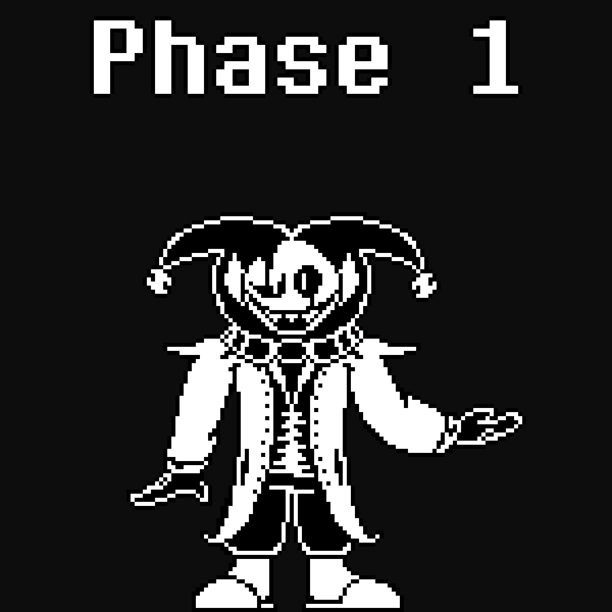 Pixilart - Gaster!Jevil: Phases 1-3 by leobars17
