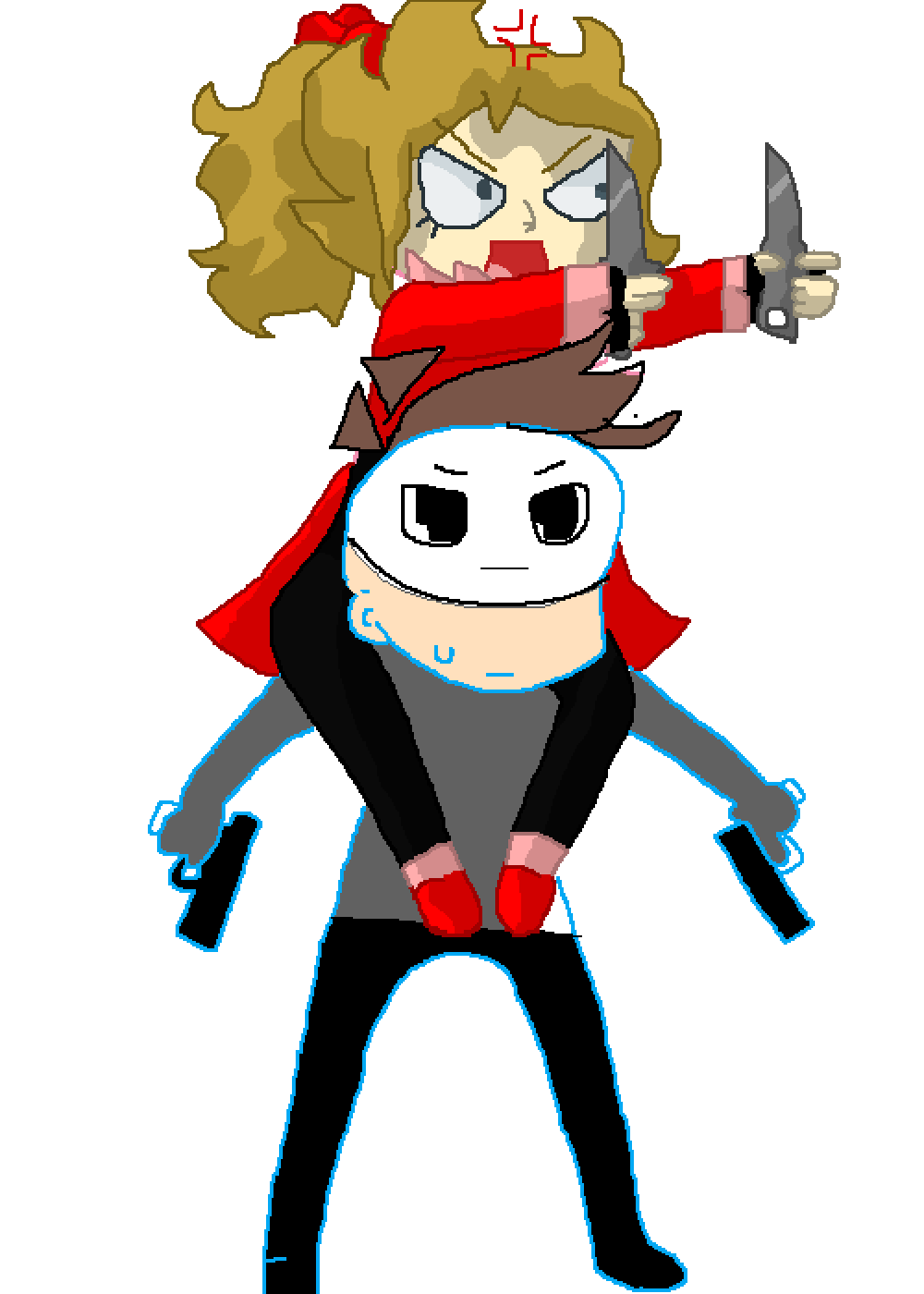 Pixilart - Chidi base by JackboxUwO