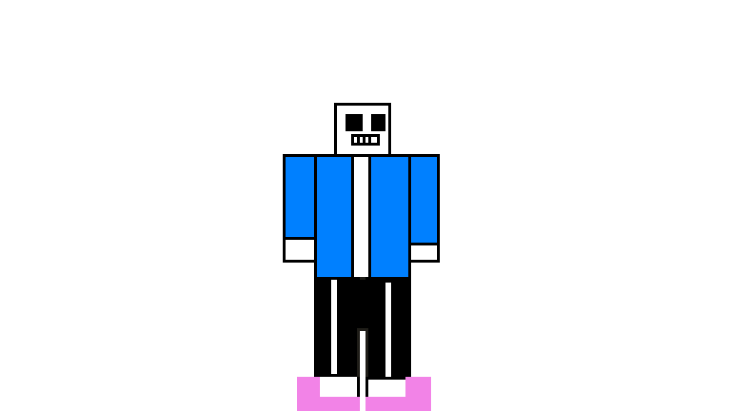 Pixilart - minecraft sans by LolbitLogan