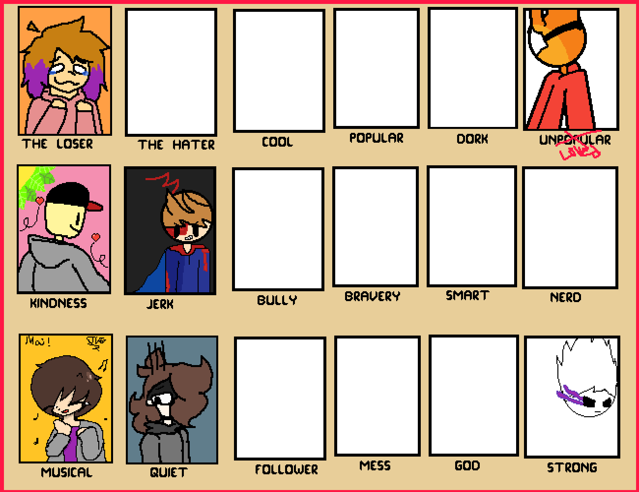 Editing Tord - Free online pixel art drawing tool - Pixilart