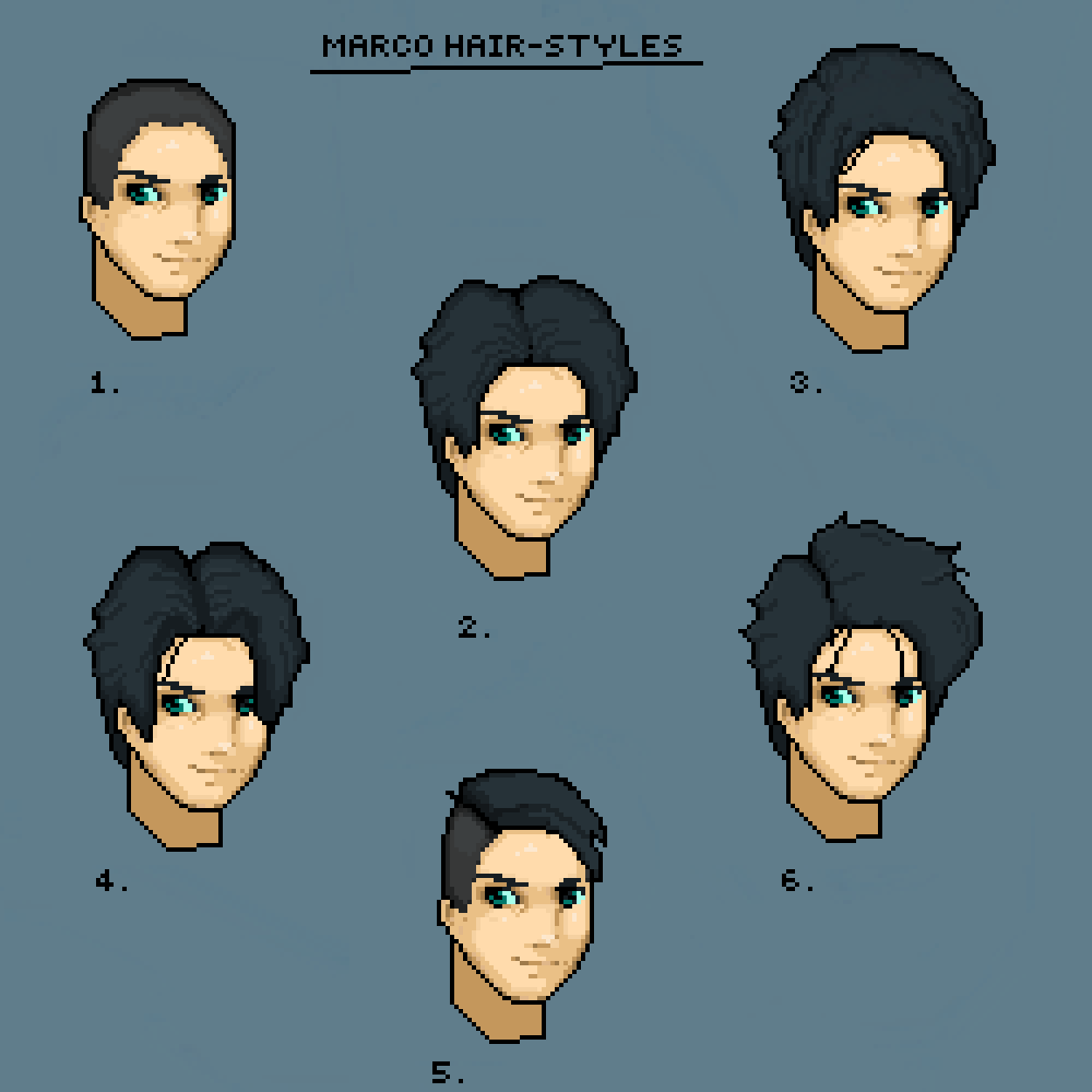 Pixilart - Marco Hair syles by nighthawk004