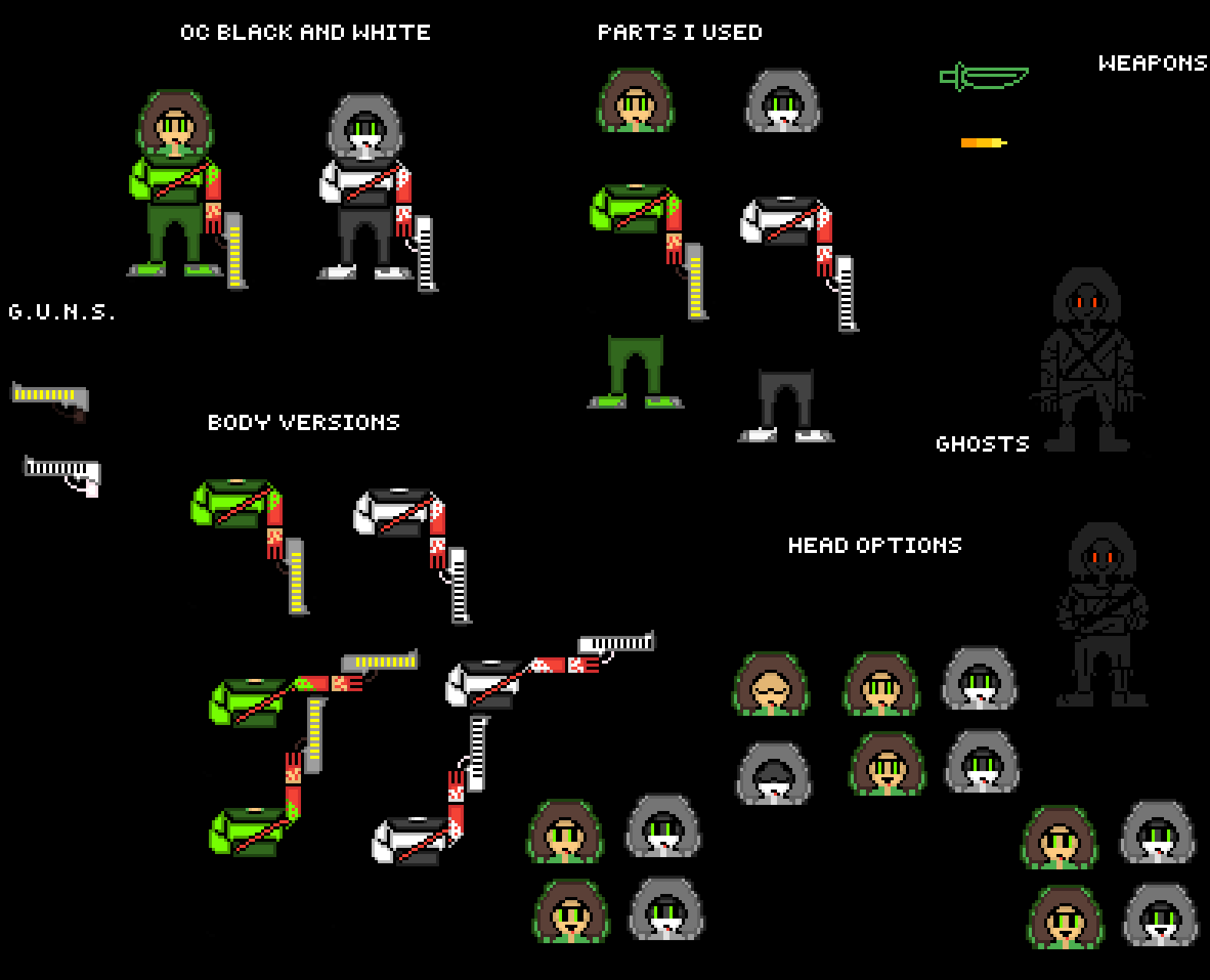 Pixilart - 0gamer p2 sprite sheet by 0gamer2000