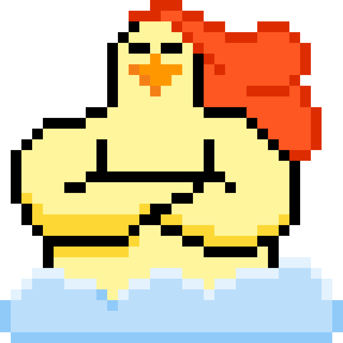 Pixilart - chicken jesus by illymation