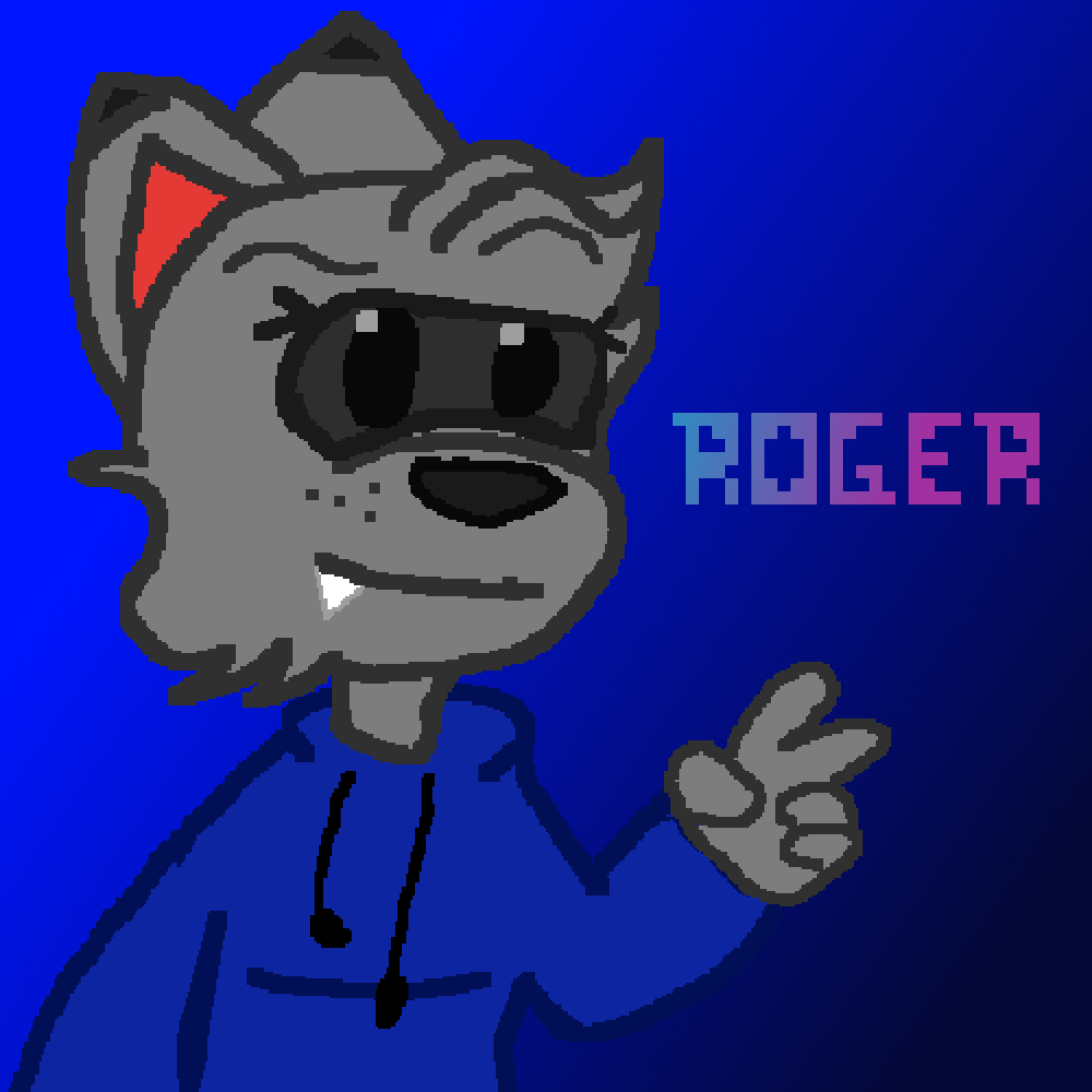 Pixilart - roger the wolf by brodeath