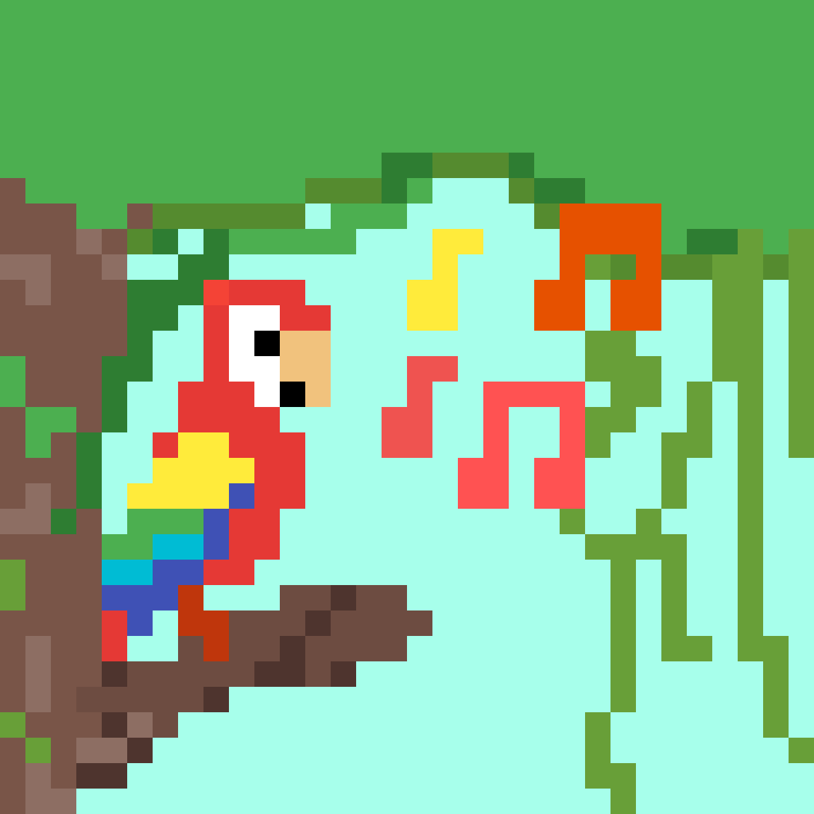 Pixilart - Singing Parrot! by Bad-DrAWIng-kiD