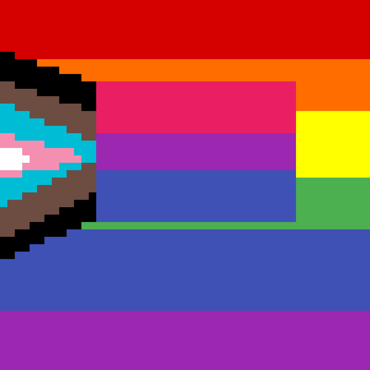 Pixilart - Bi flag in pride flag by the-bi-person