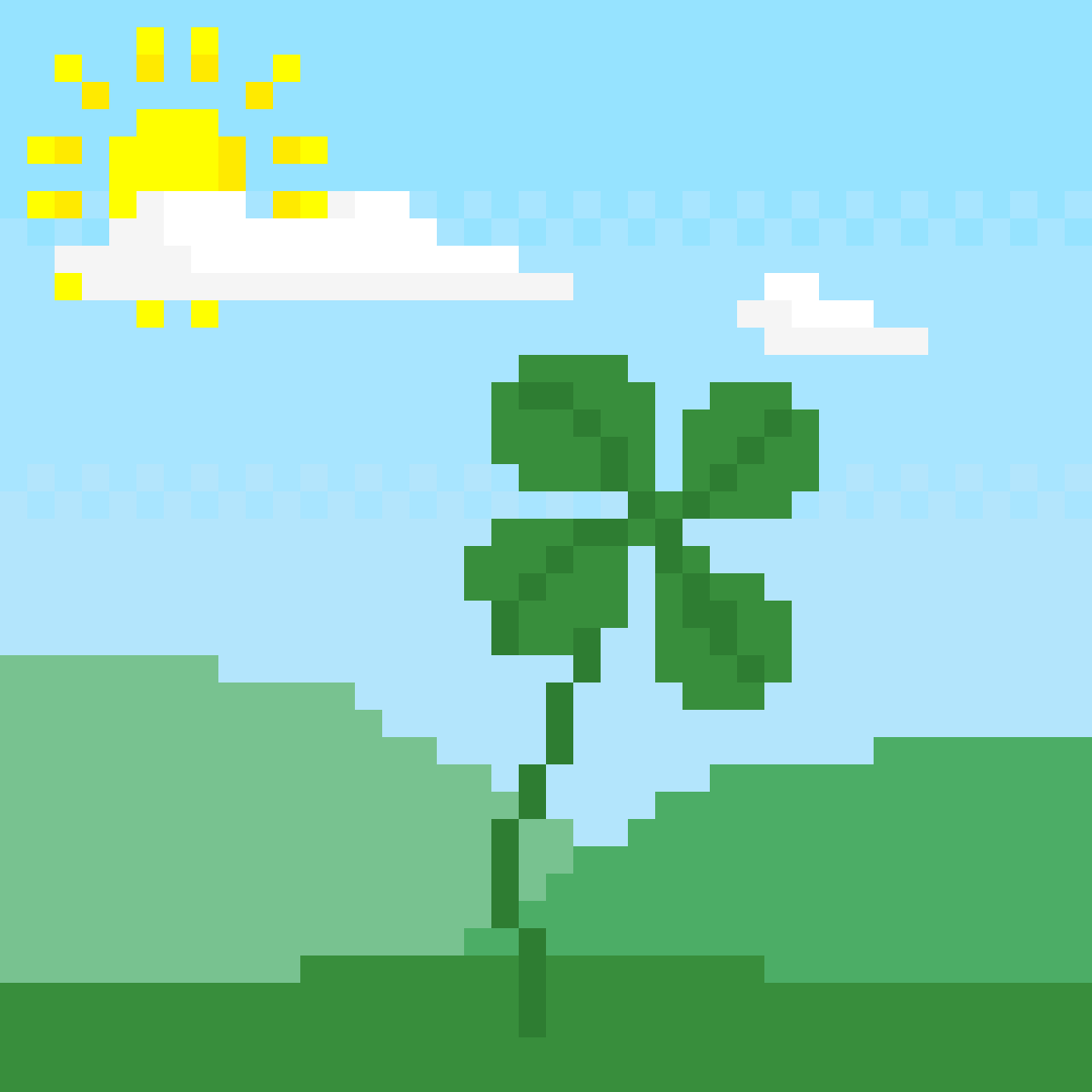 Pixilart - Swaying Clover by Nanner