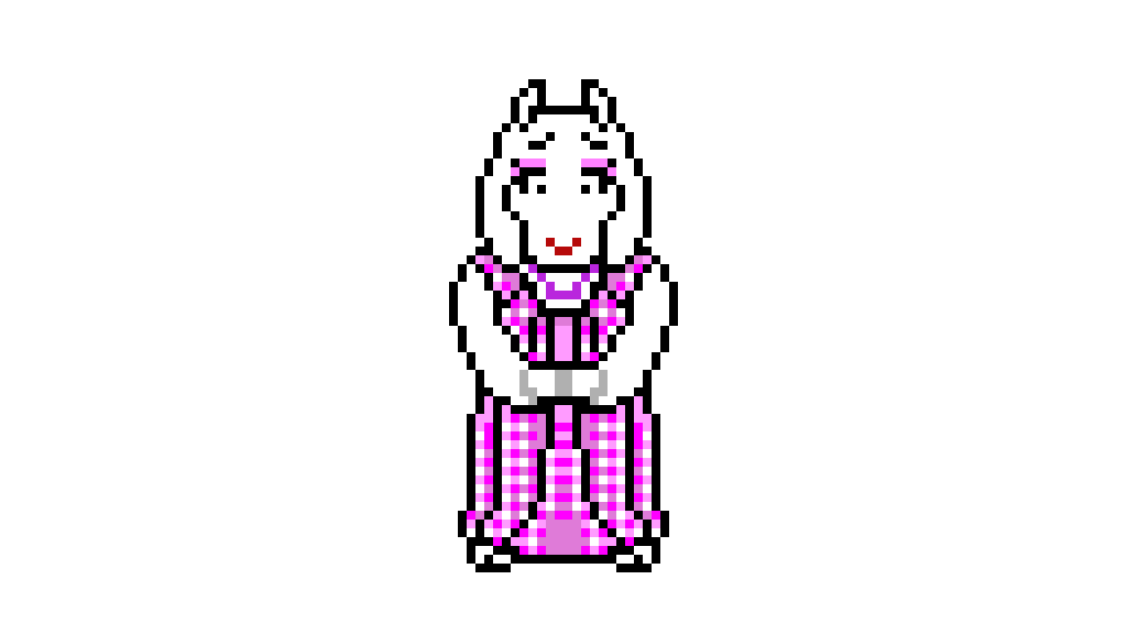 Pixilart - Toriel sprite formal by terrietont-