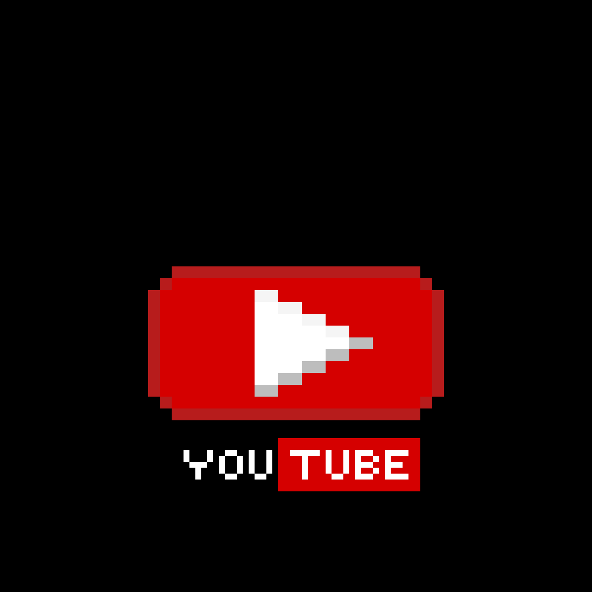 Pixilart - Youtube logo by art-pixel