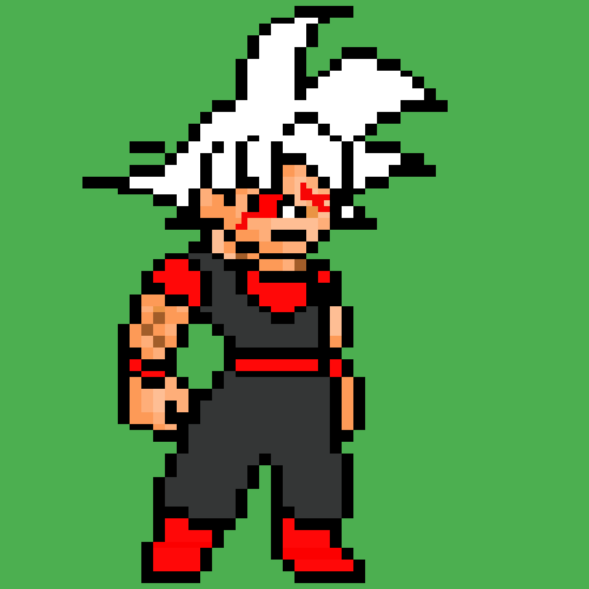 Edición goku evil white - Herramienta gratuita de dibujo en línea de ...