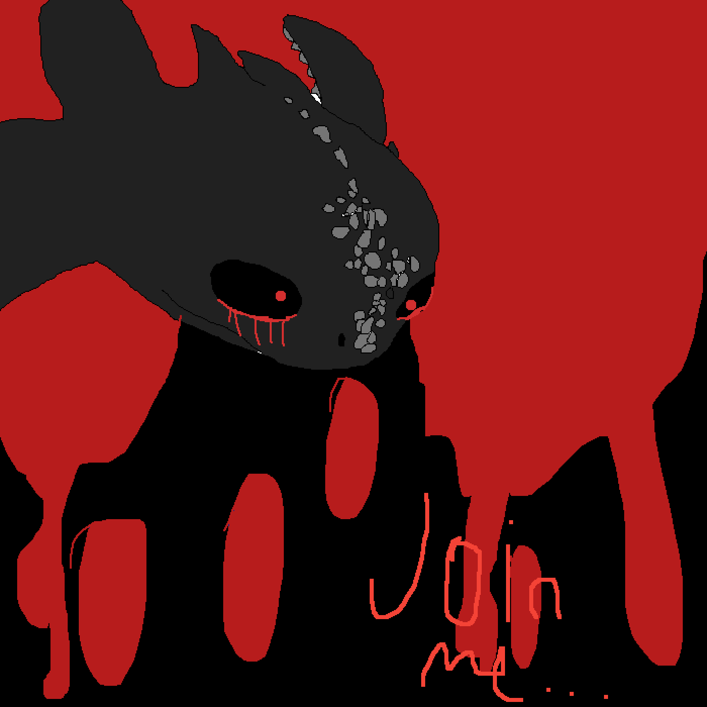 Pixilart - Toothless.Exe by Saetri4402