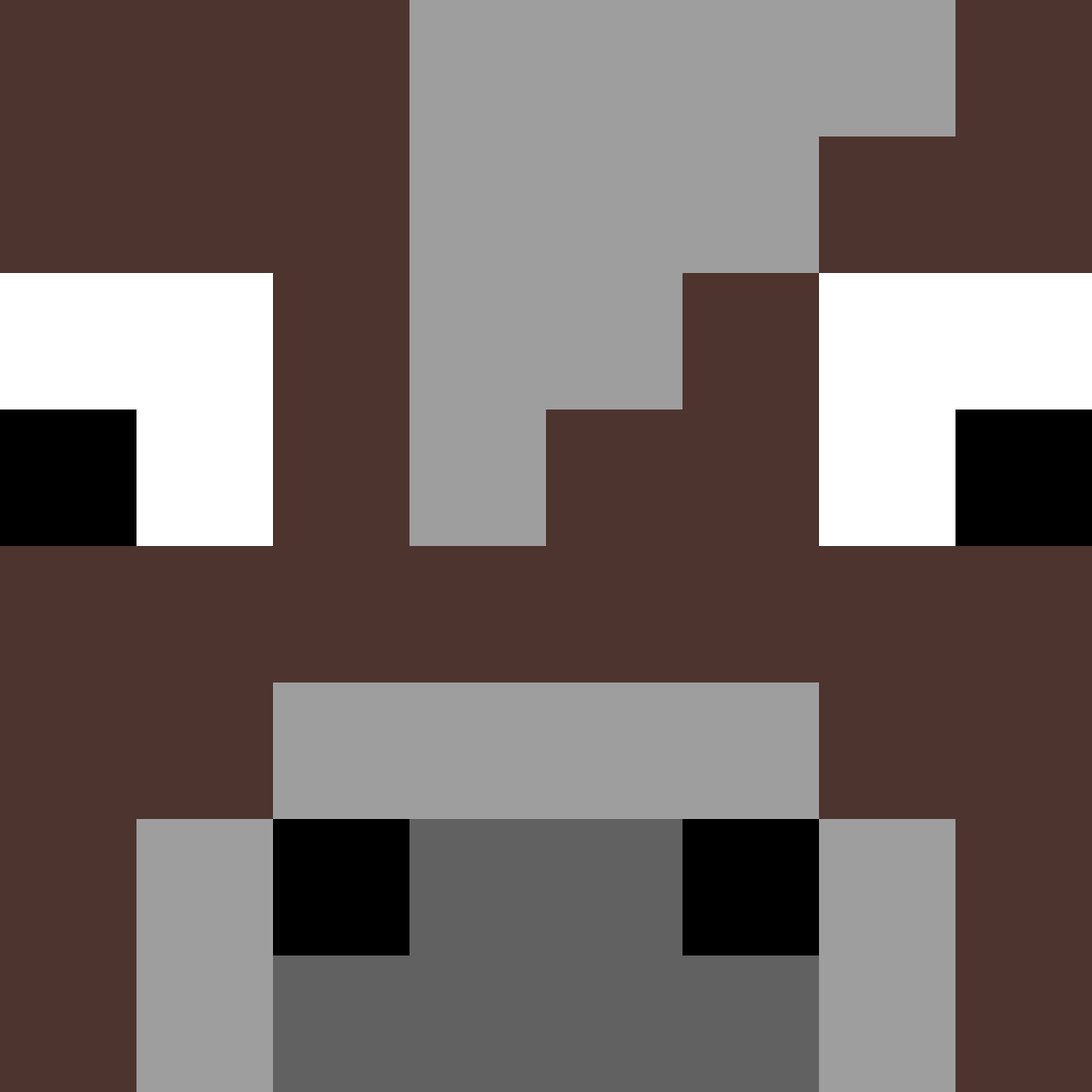 Pixilart - 8x8 cartoon cow face by pineappel