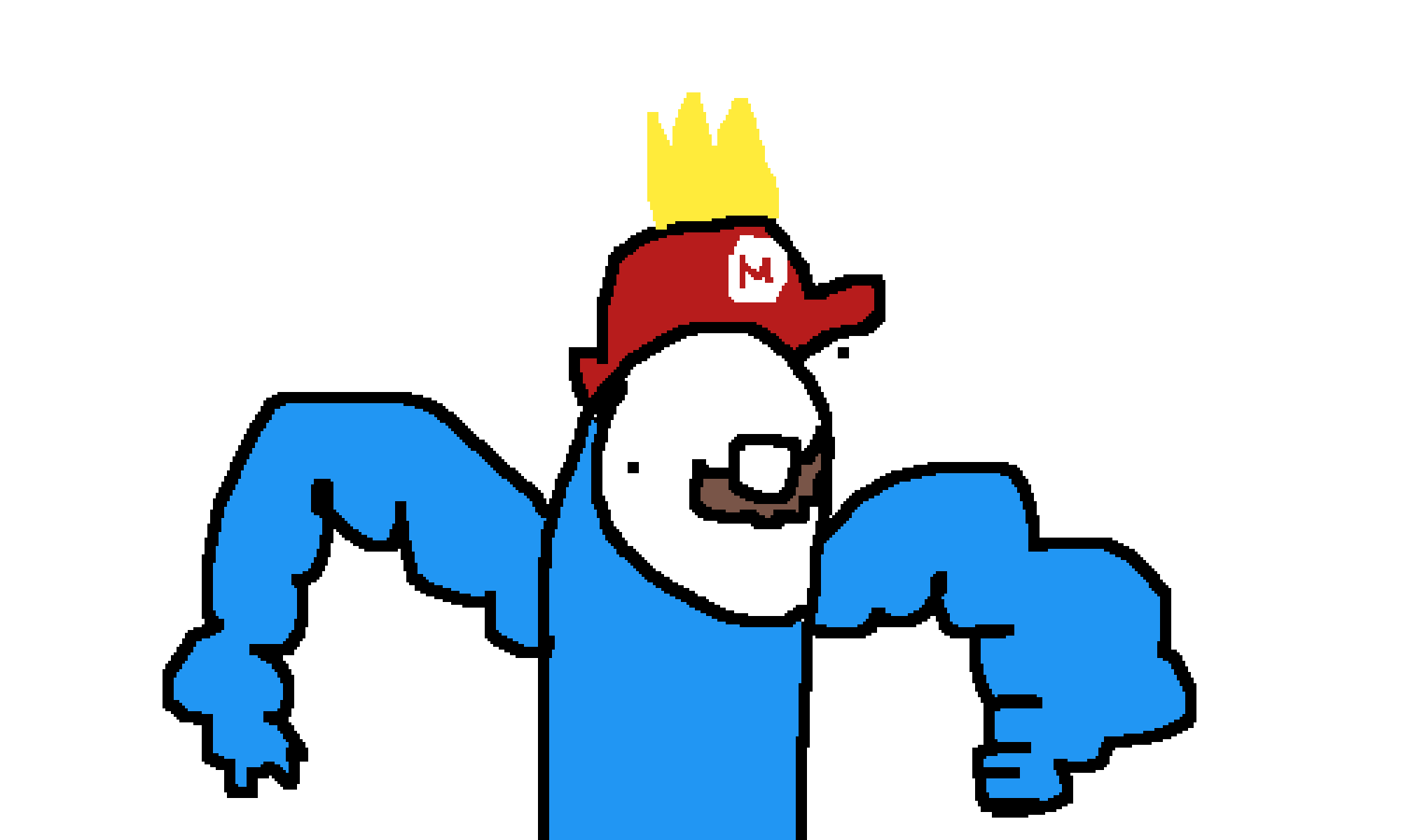 Pixilart - Mayro the fall guy by woomygamer