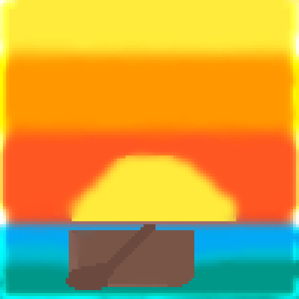 Pixilart - Minecraft Boat at Sunset by WinterBear