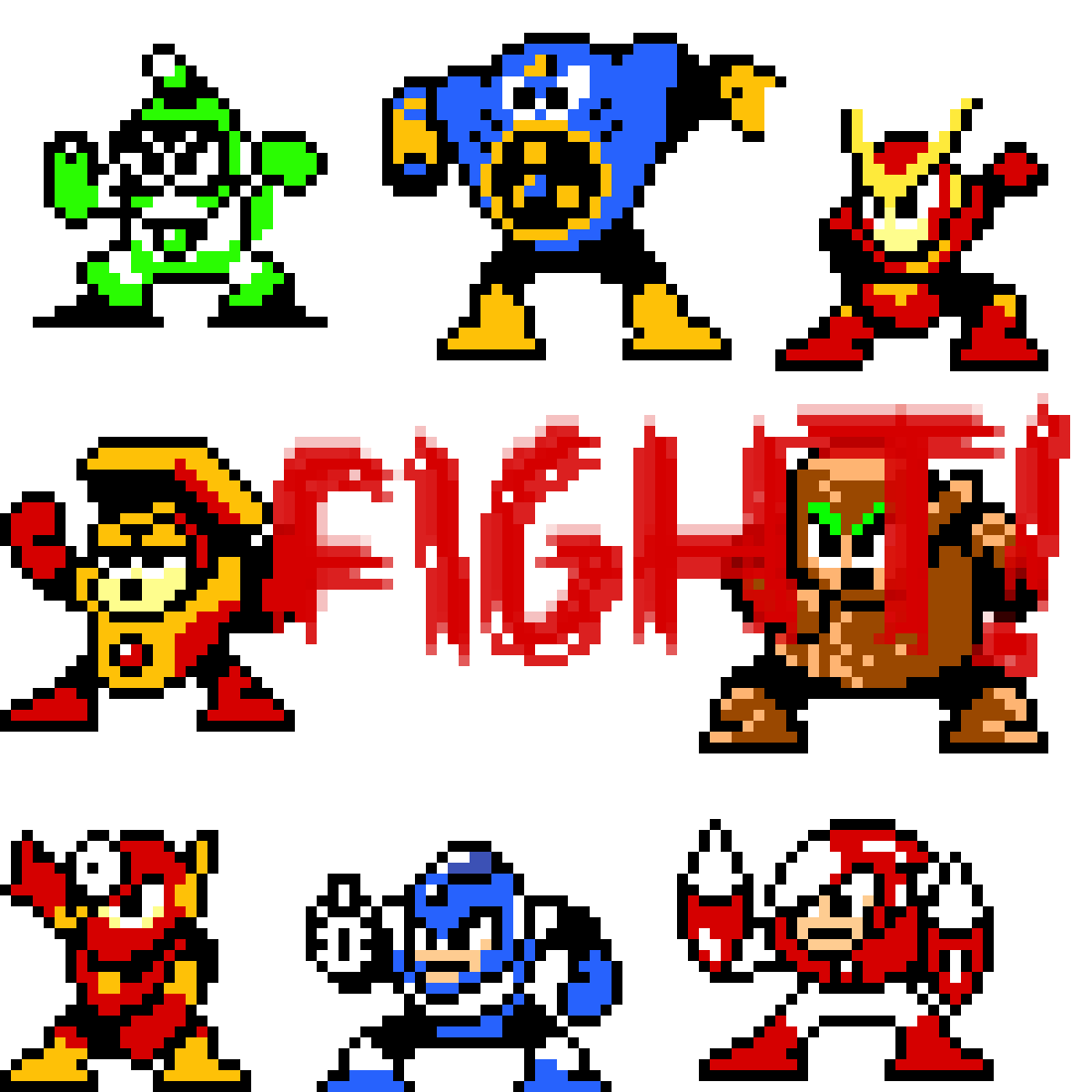 Pixilart - Mega Man 2 RB Fight by Metal-Man