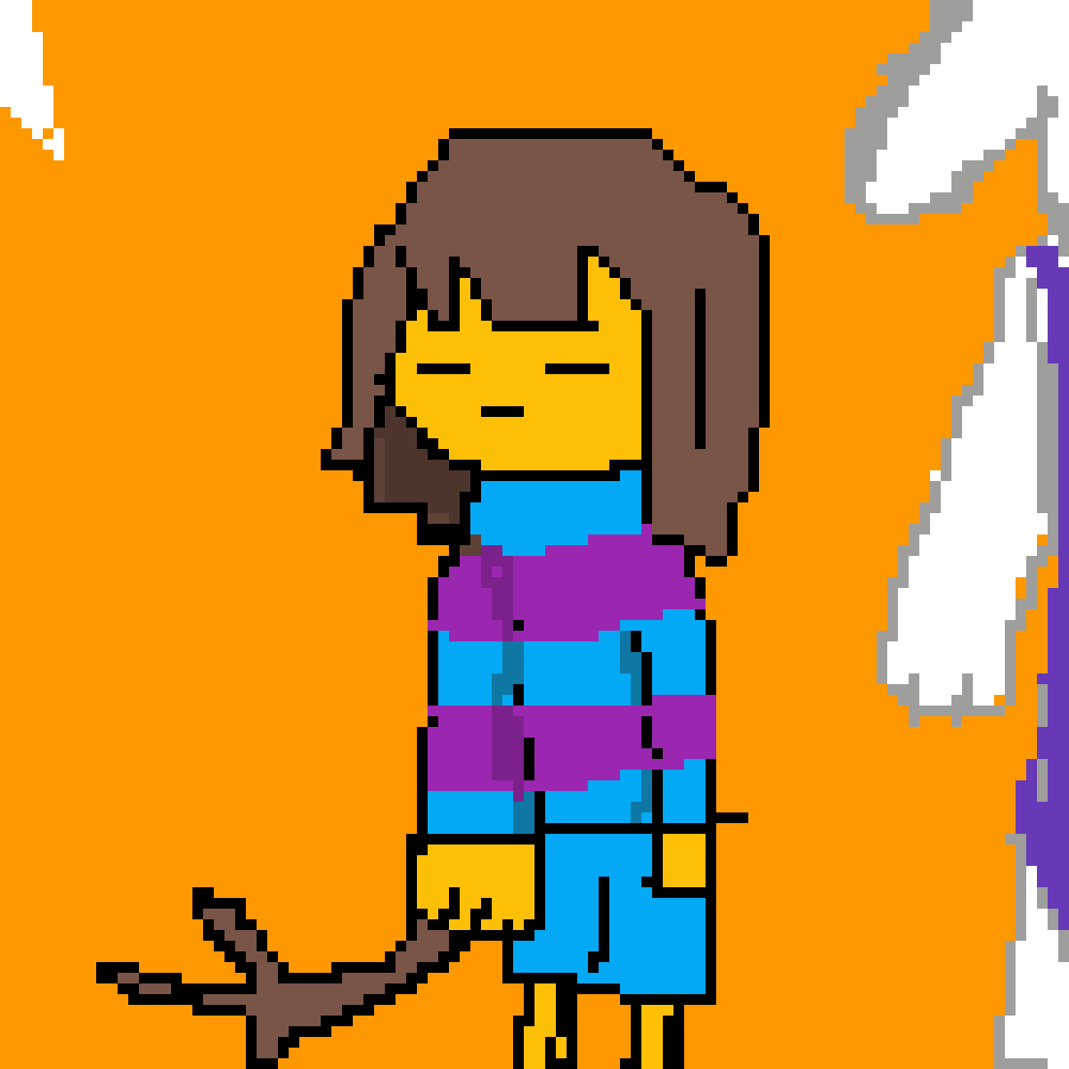 Pixilart - frisk read desc by kittyginger
