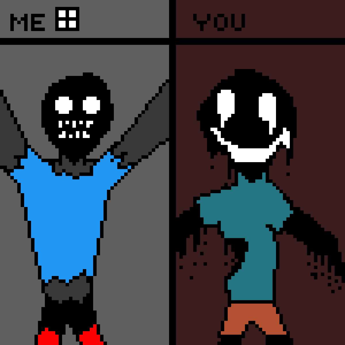 Pixilart - You draw vs How I draw by AceNX