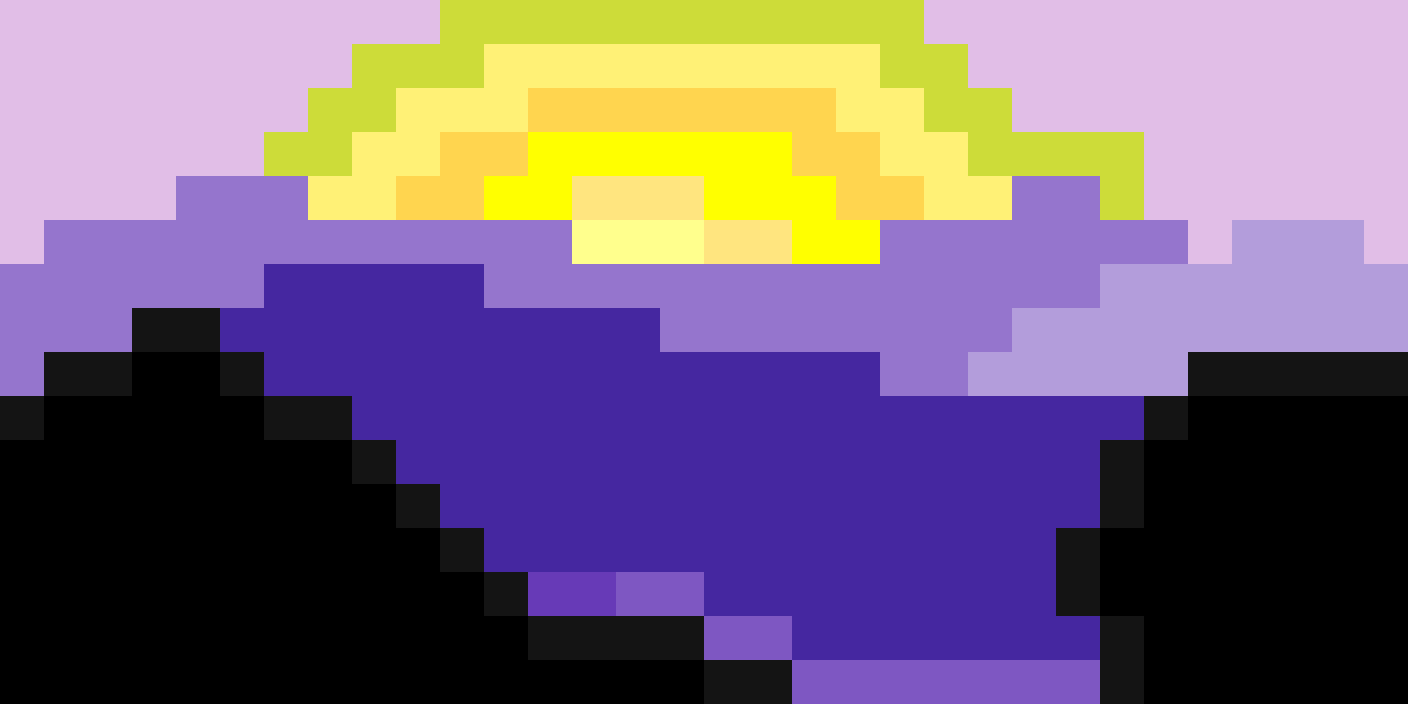 Pixilart - Minecraft Sunset by CrimsonFungus