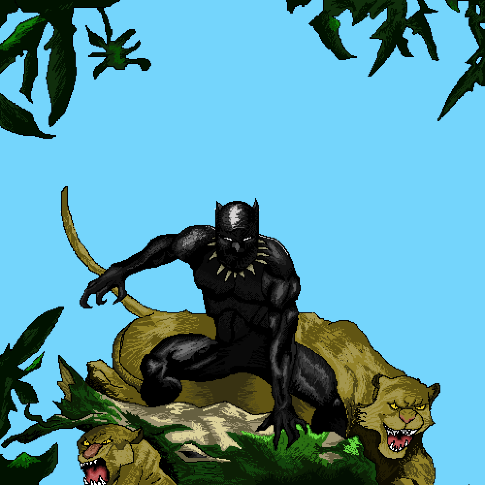 Pixilart - Black Panther by Blaze114