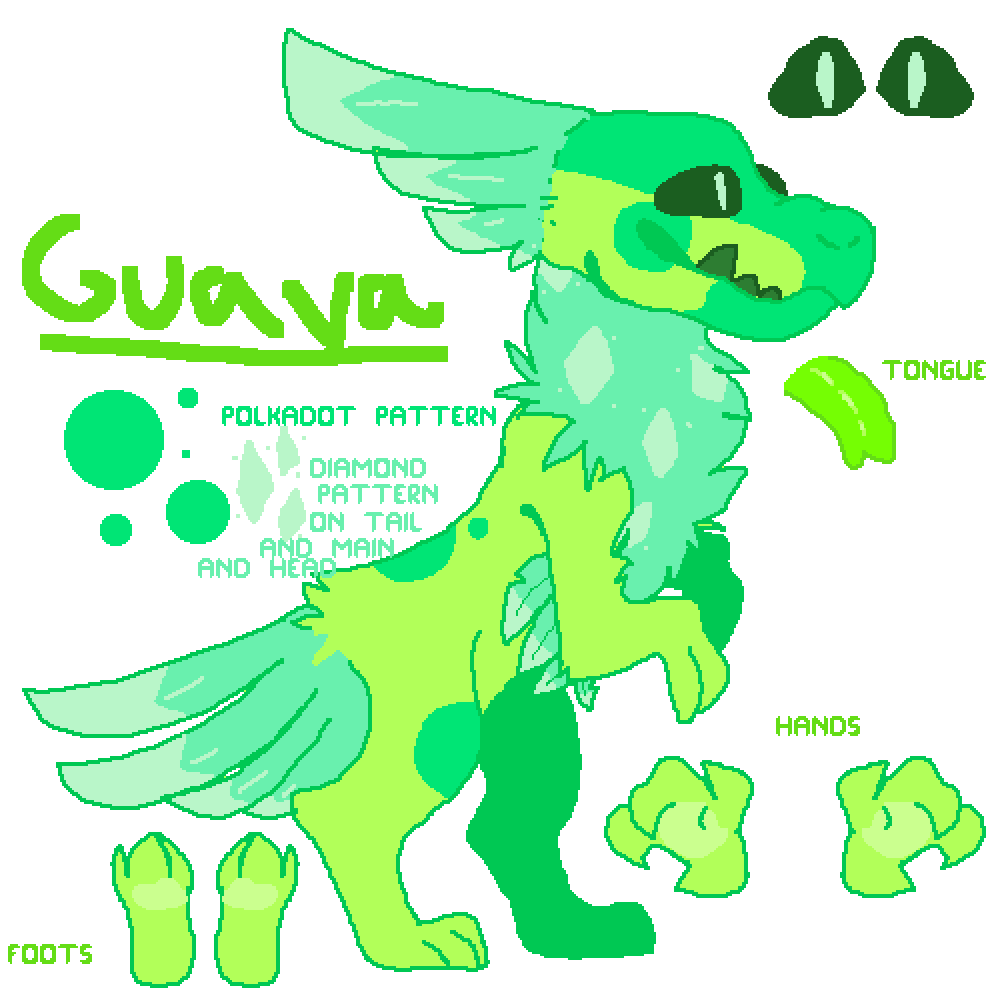 Pixilart - Guava my Mochi Raptor by DragonsBreath