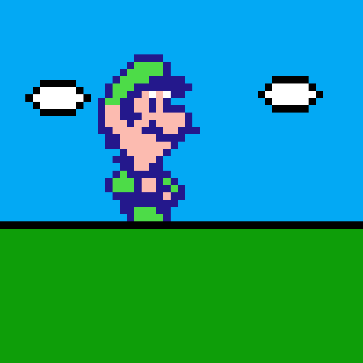 Editing Smb2 luigi - Free online pixel art drawing tool - Pixilart