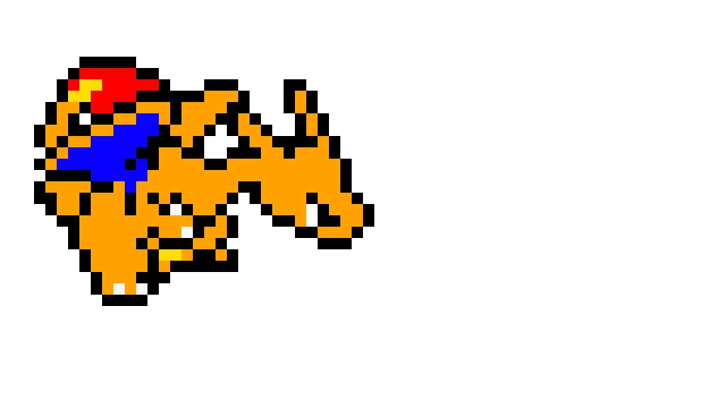 Pixilart - 8-Bit Charizard by Mitch45667