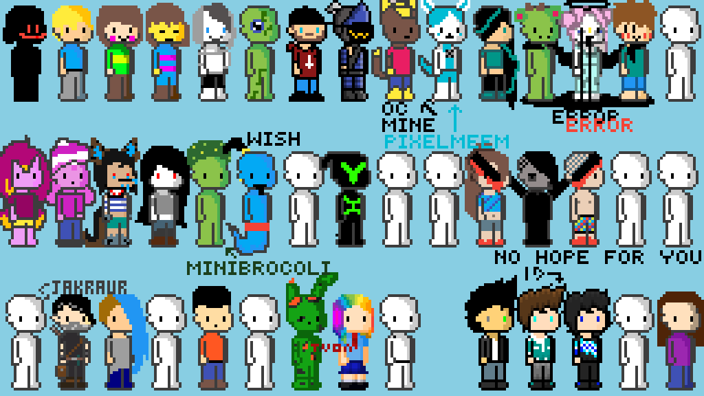 Editing little people - Free online pixel art drawing tool - Pixilart