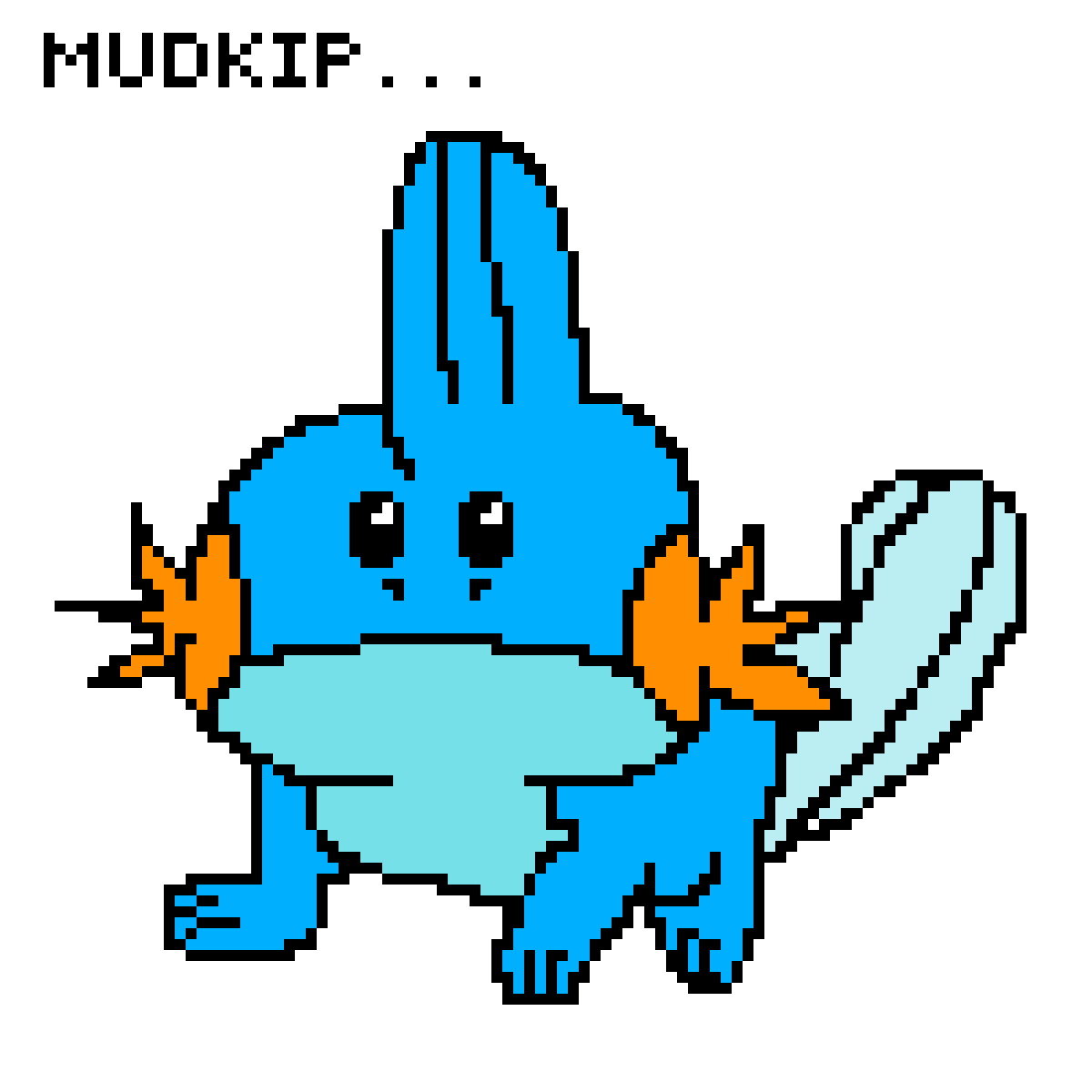 Pixilart - Mudkip Legendary Mudkip by Random-WOF-fan