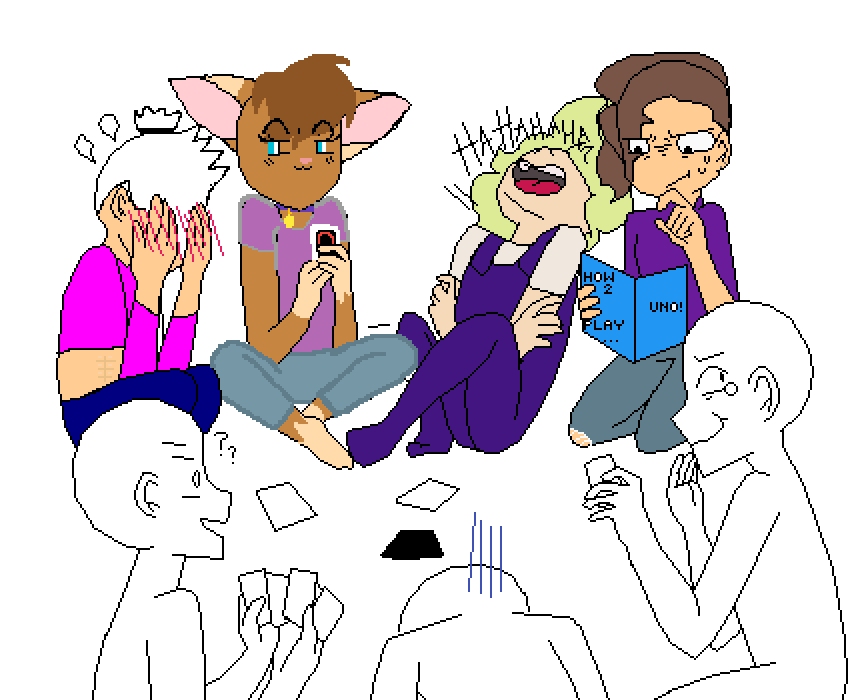 Editing An uno battle!! - Free online pixel art drawing tool - Pixilart