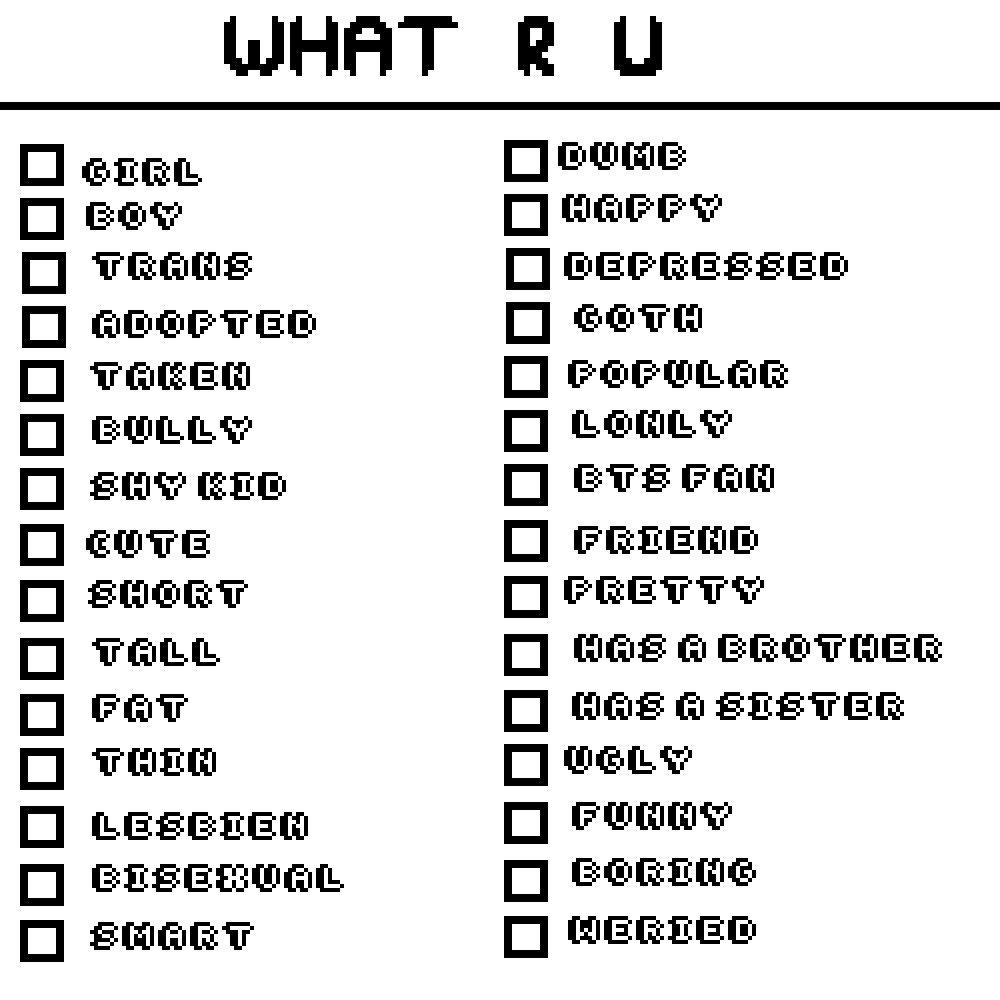 Pixilart - what r u by polarArtic